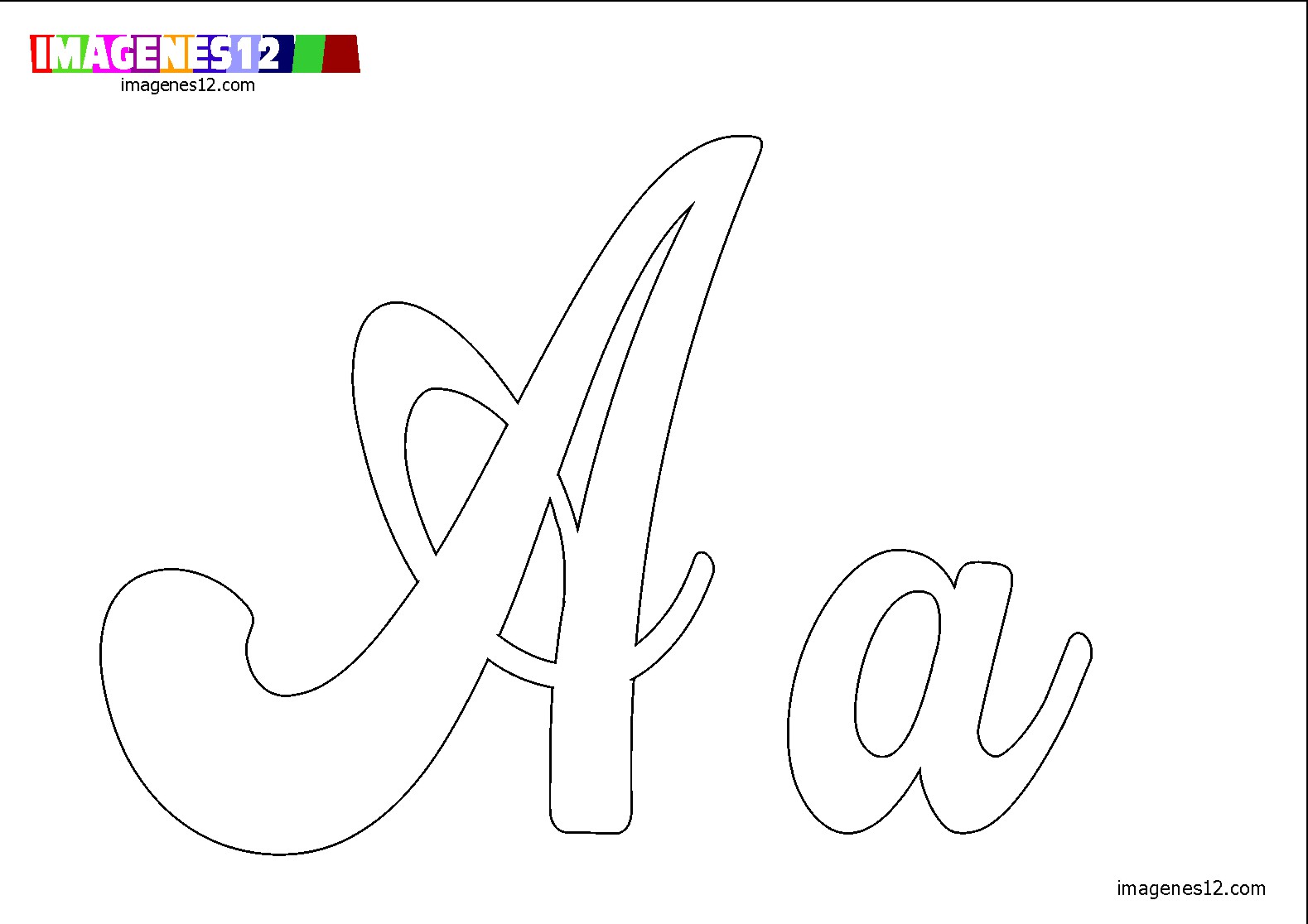 📒 Letras cursivas para imprimir🥇【PDF】🥇