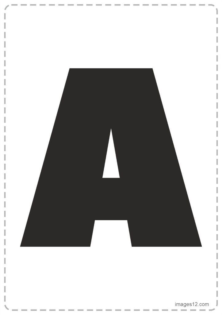 📒 Letras en Negro para imprimir🥇【PDF】🥇