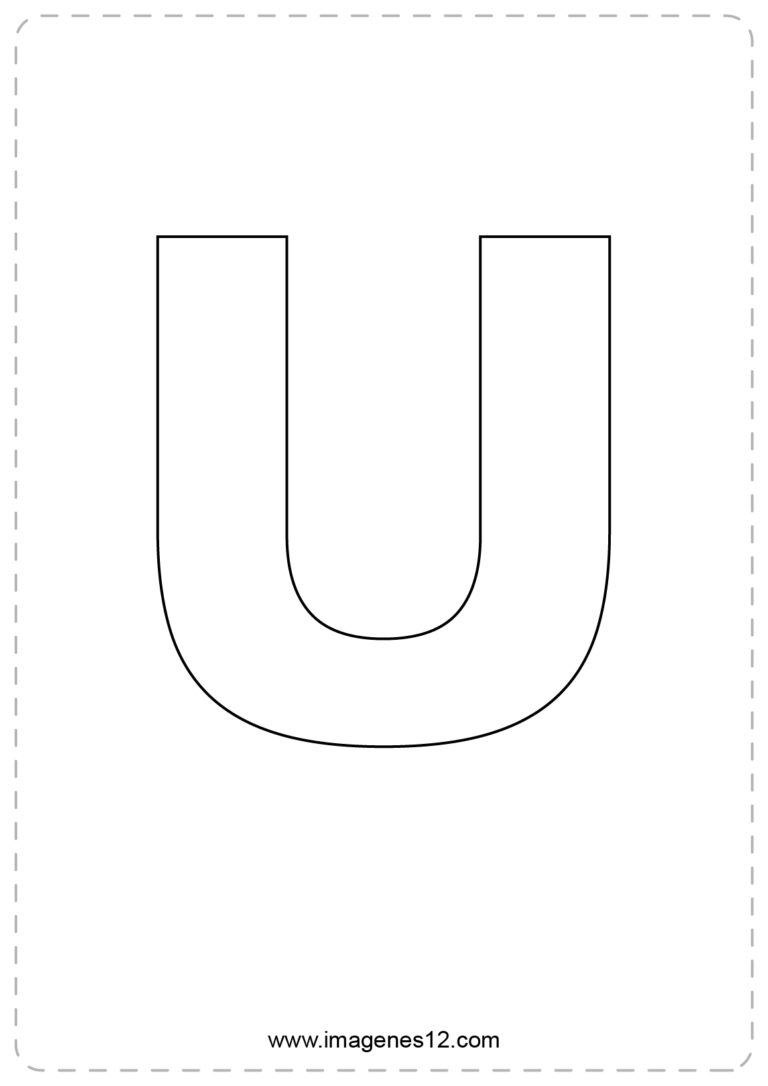 Letra U para imprimir - Imagenes12