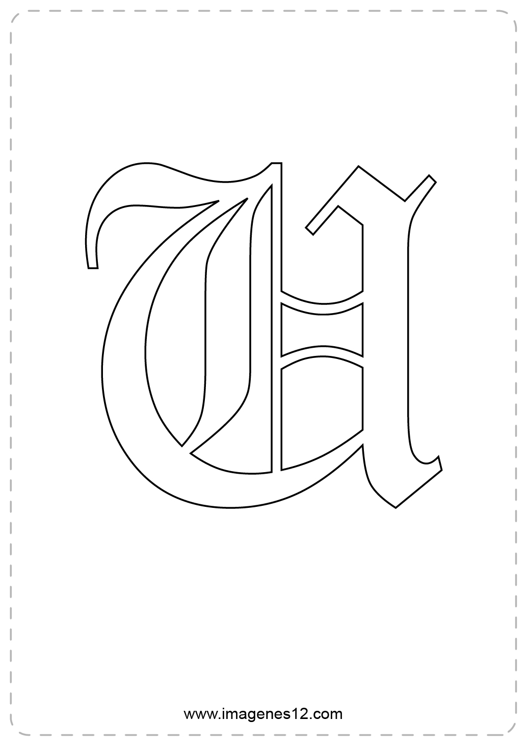 Letra U para imprimir - Imagenes12