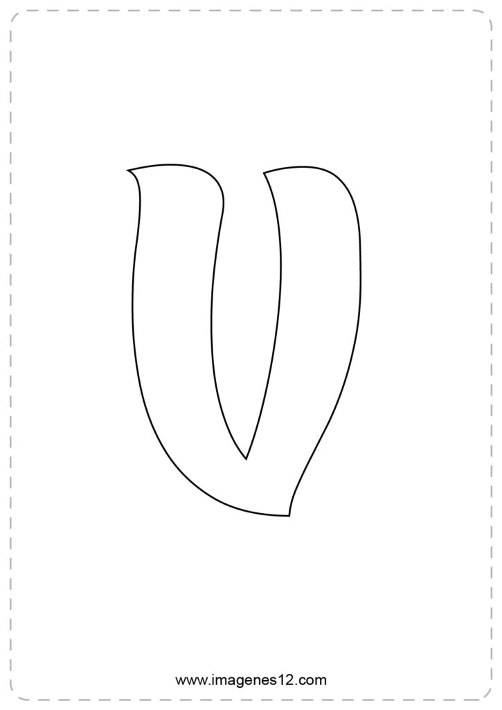 Letra V para imprimir - Imagenes12