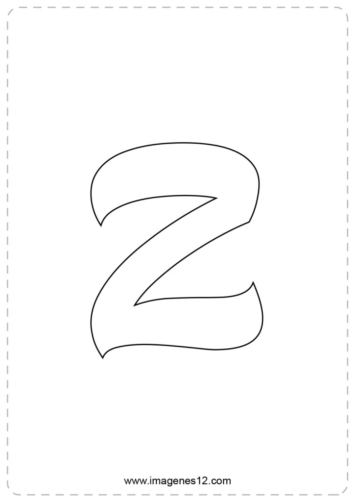 Letra Z para imprimir - Imagenes12