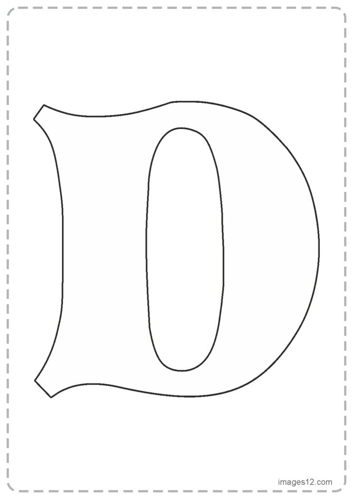 Letras para Colorear - Imagenes12