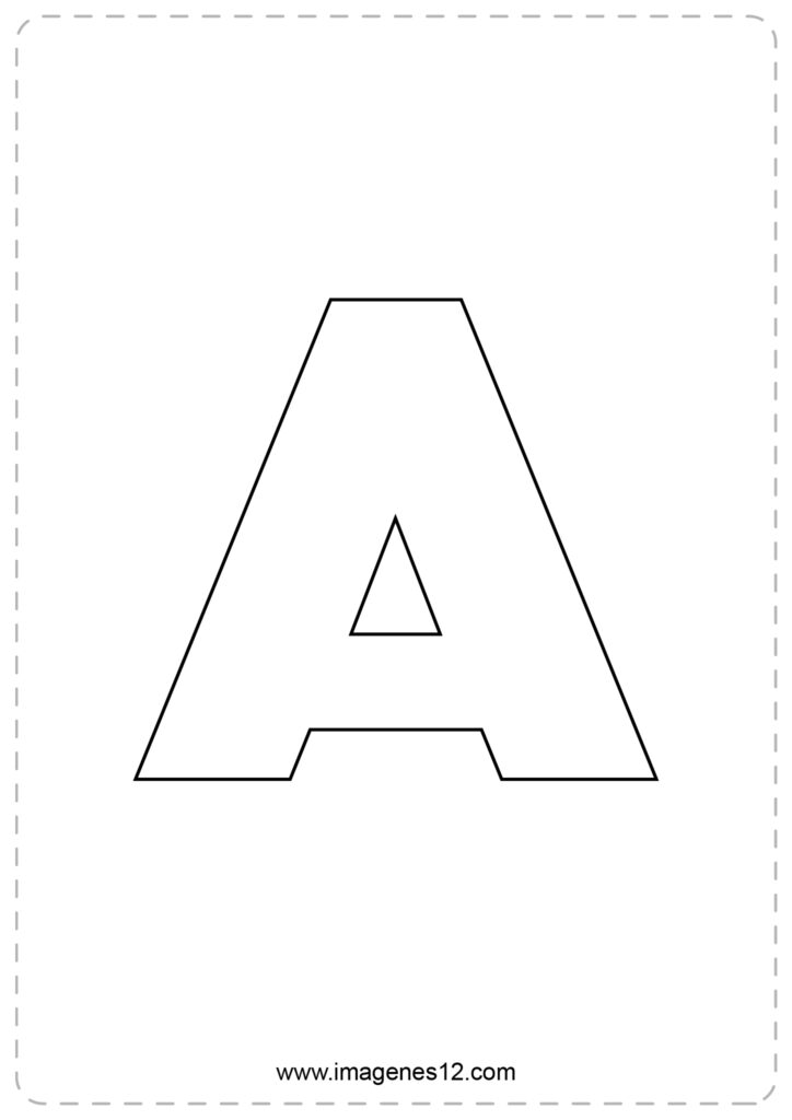 📒 Letras GRANDES para imprimir🥇【PDF】🥇