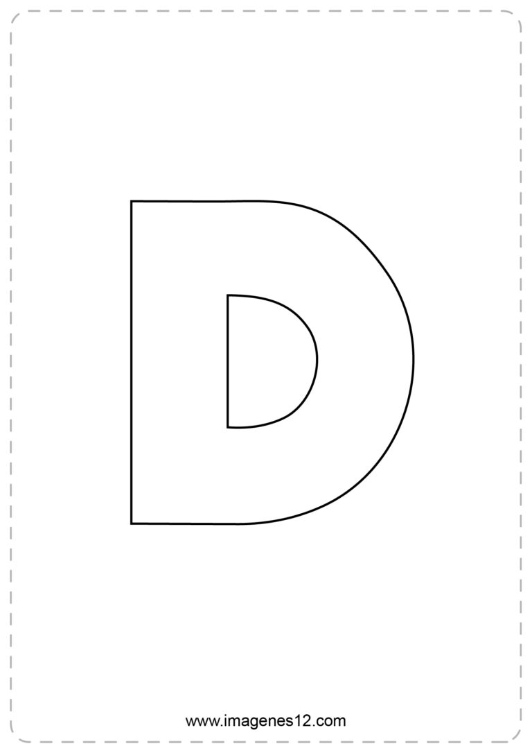 📒 Letras GRANDES para imprimir🥇【PDF】🥇