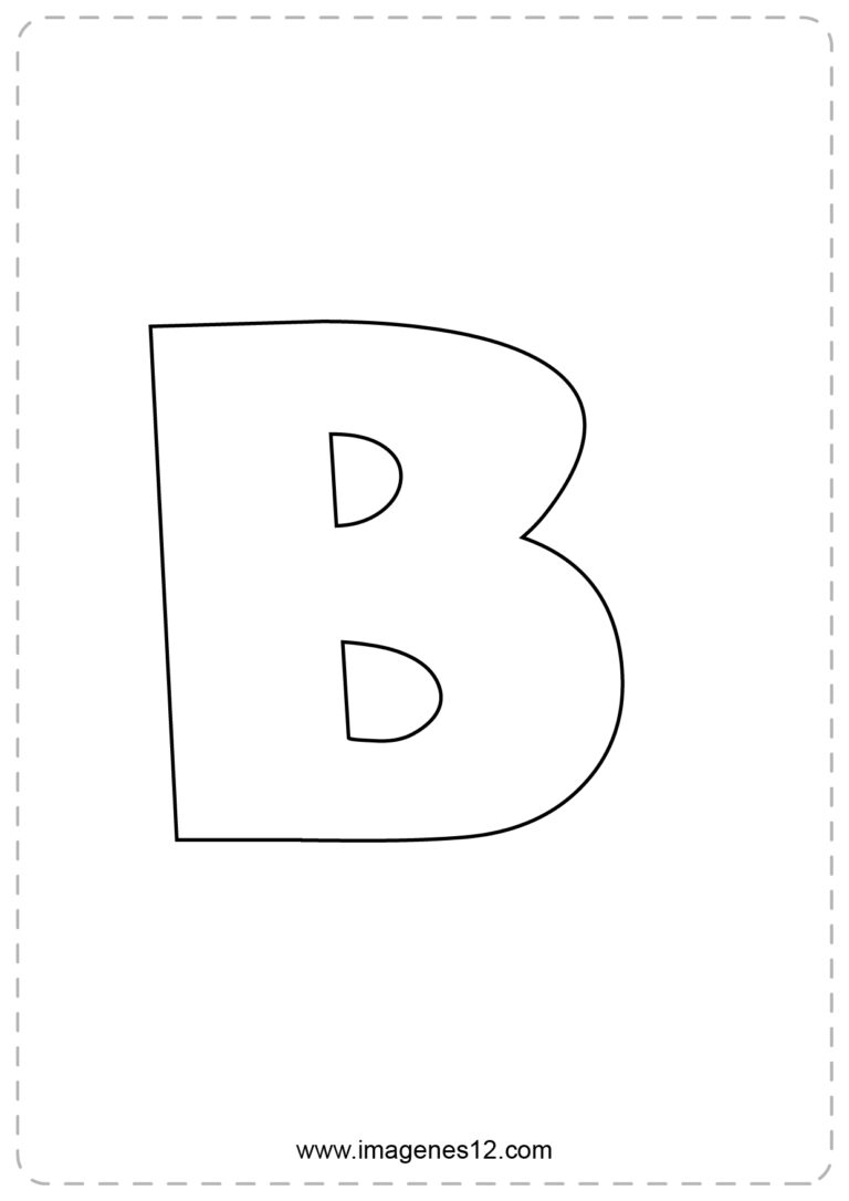 📒 Letras GRANDES para imprimir🥇【PDF】🥇