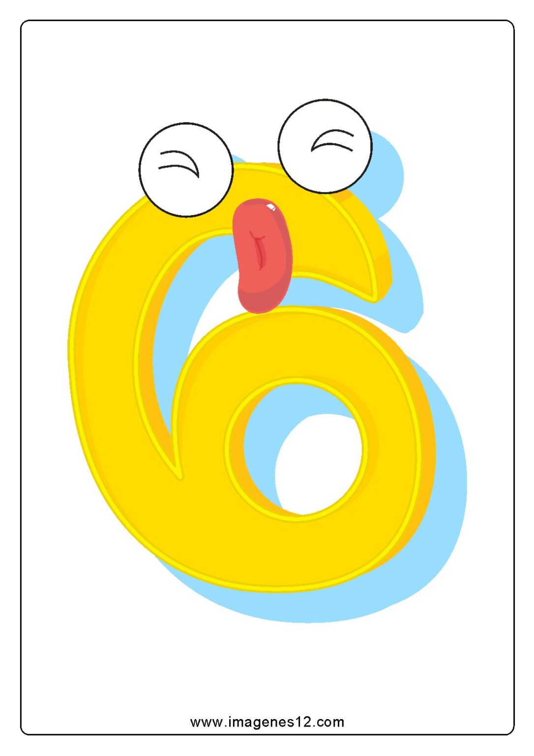 📒 Número 6 para imprimir🥇【PDF】🥇