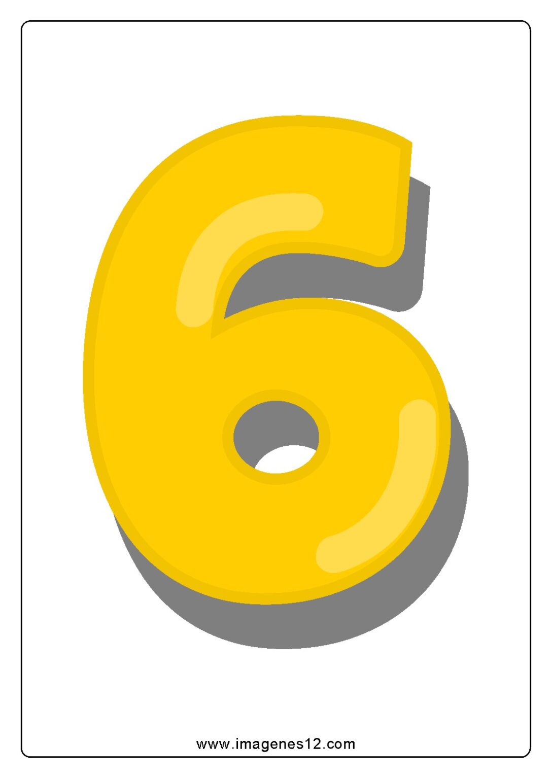📒 Número 6 para imprimir🥇【PDF】🥇