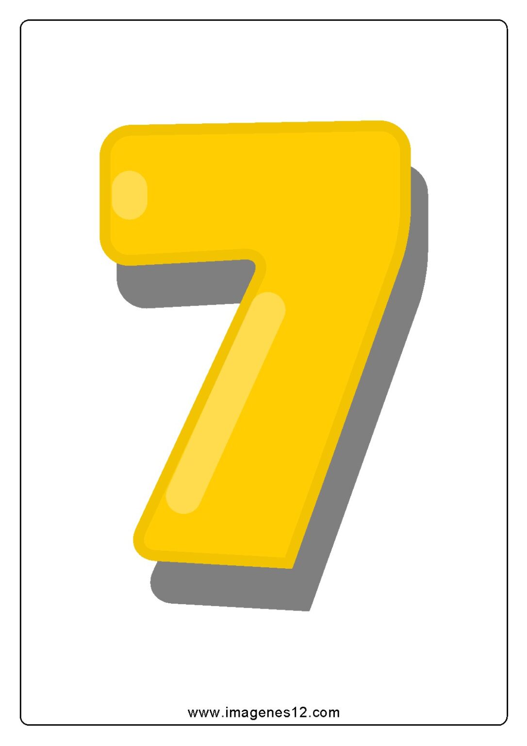 📒 Número 7 para imprimir🥇【PDF】🥇
