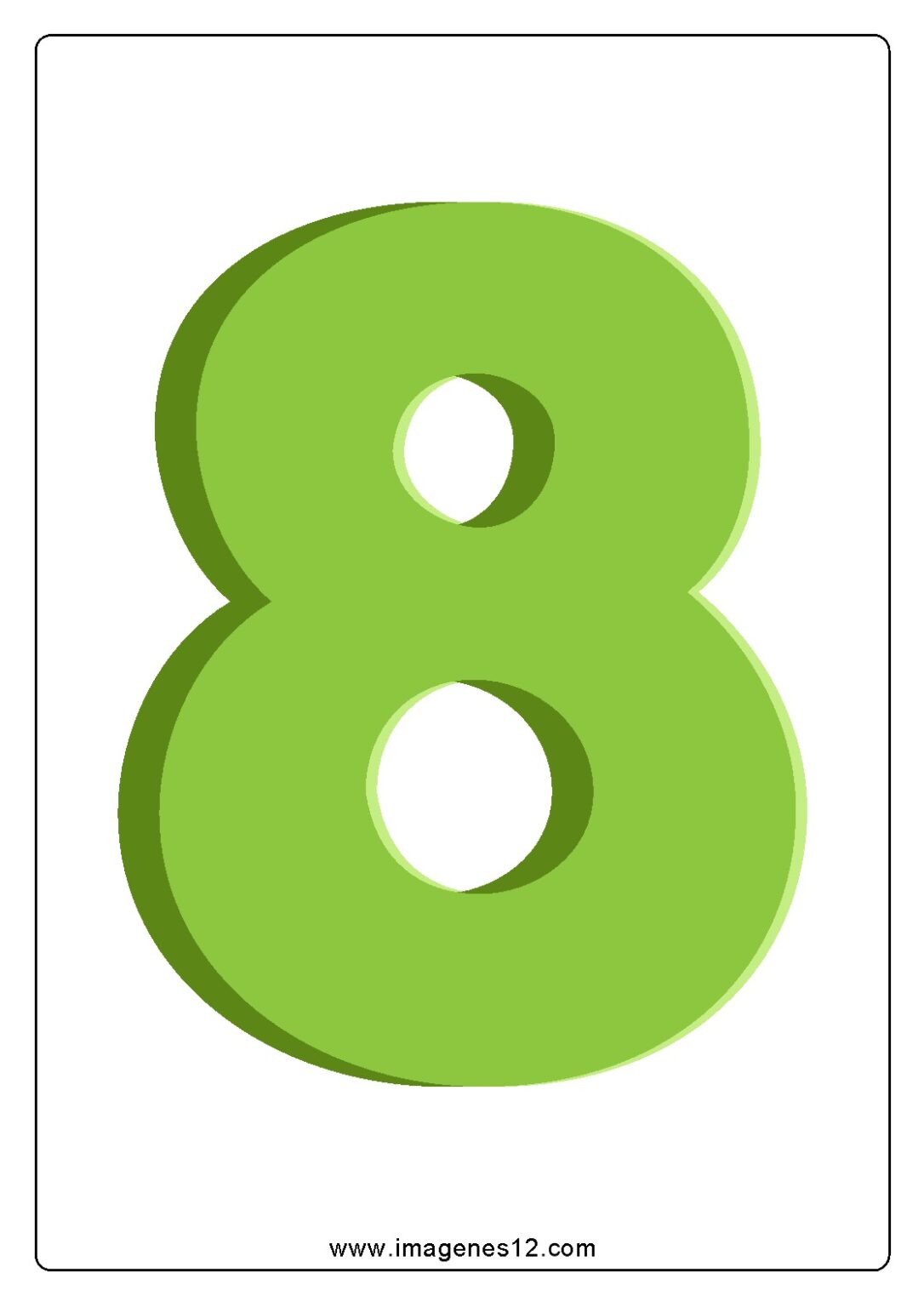 📒 Número 8 para imprimir🥇【PDF】🥇