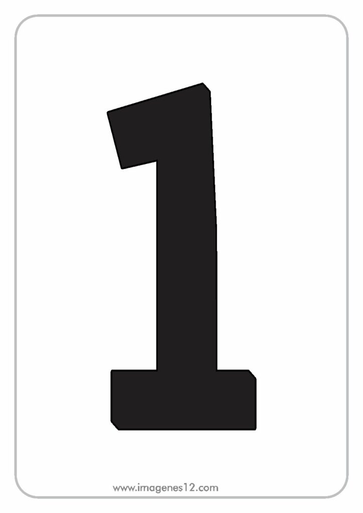 📒 Números para imprimir🥇【PDF】🥇