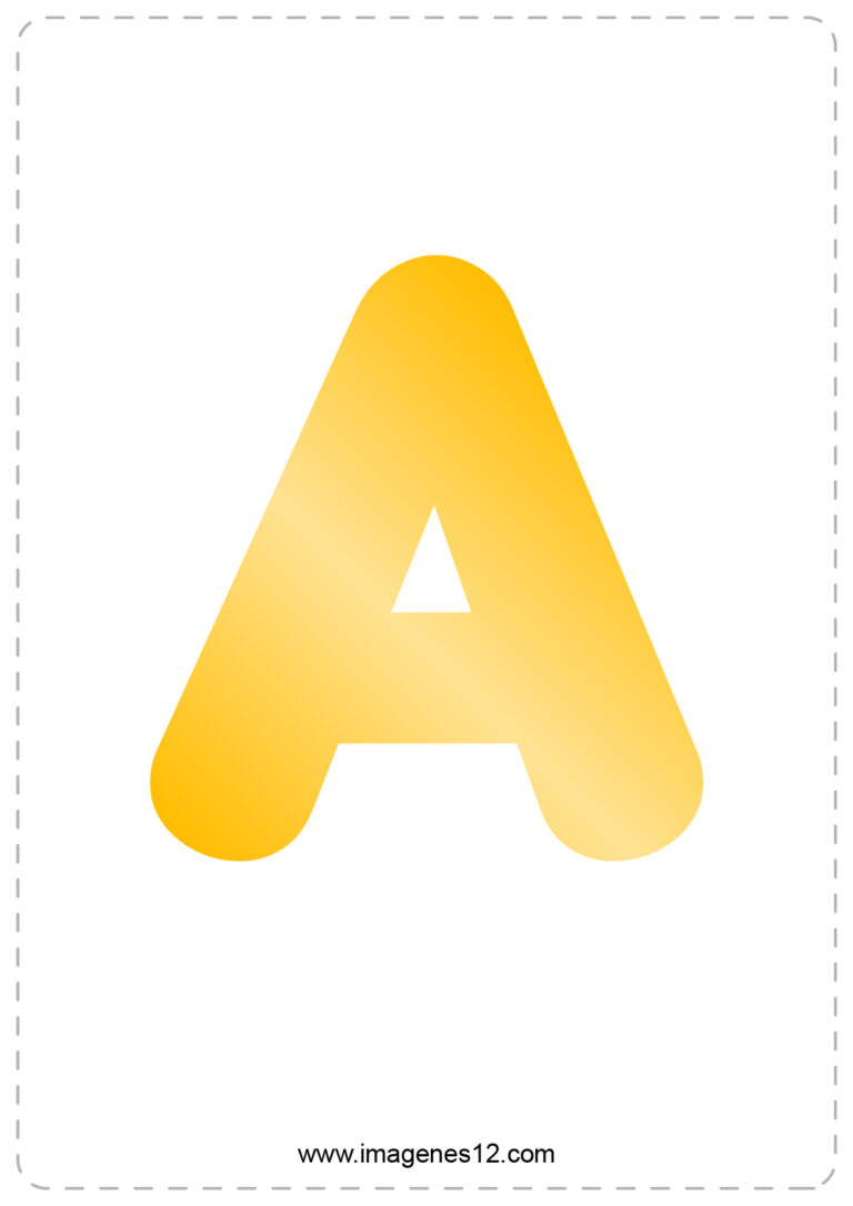 Letra Amarillo para imprimir - Imagenes12