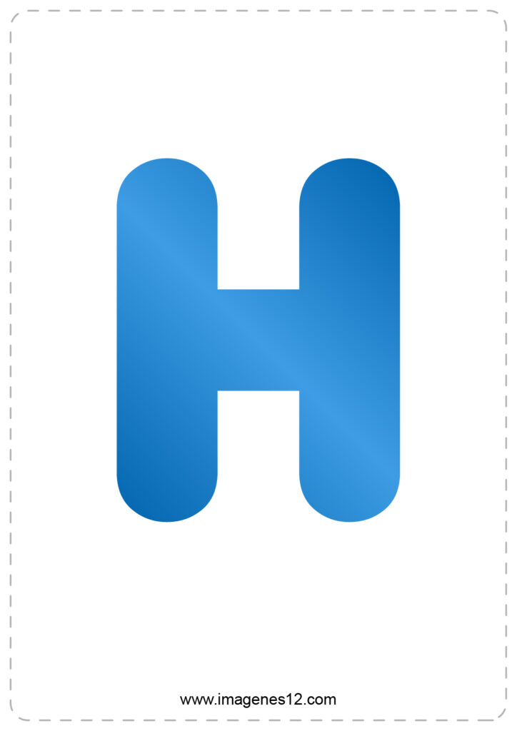 Letra Azul para imprimir - Imagenes12