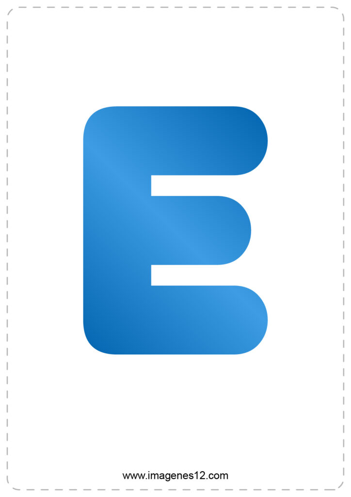 Letra Azul para imprimir - Imagenes12