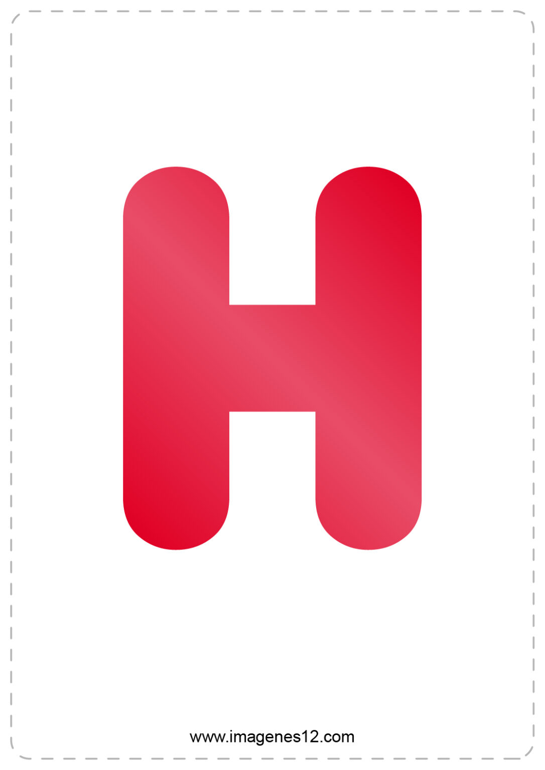 Letra Rojo para imprimir - Imagenes12