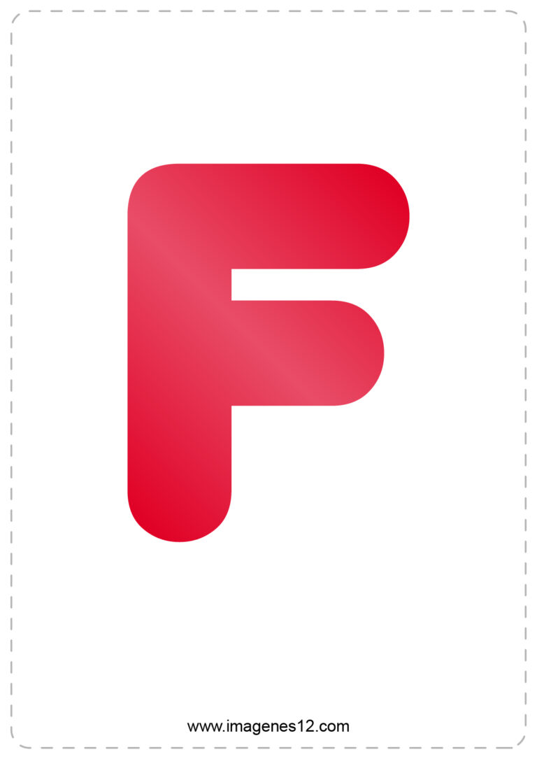 Letra Rojo para imprimir - Imagenes12