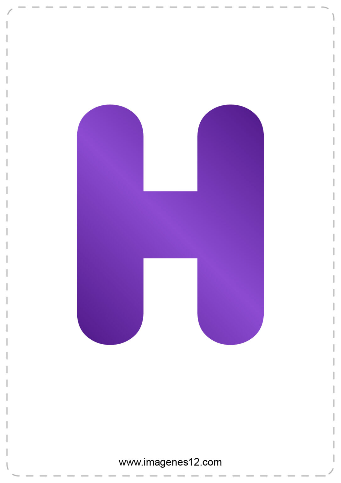 Letra Violeta para imprimir - Imagenes12